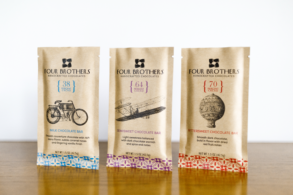 3 Piece Chocolate Bar Pack – Four Brothers Chocolates